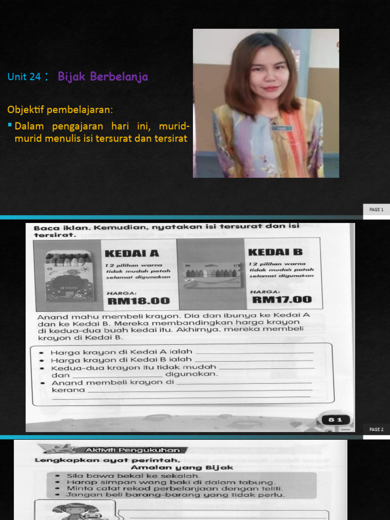 Tahun 2 BM Unit 24 | PDF
