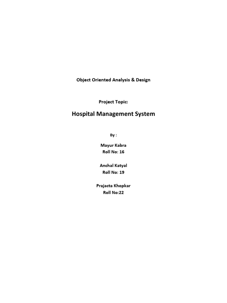 Ooad Project | PDF | Computers