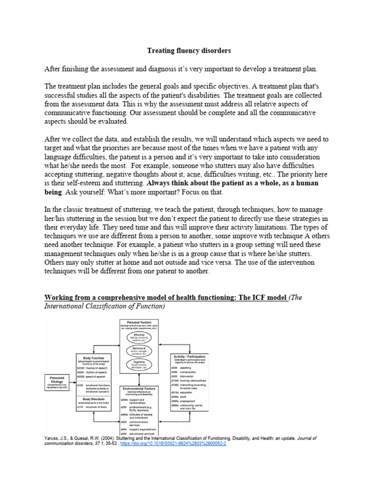 Treatment Strategies for Stuttering | PDF | Stuttering | Speech