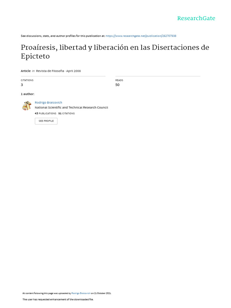 Braic. Proaíresis y Libertad | PDF | Filosofía