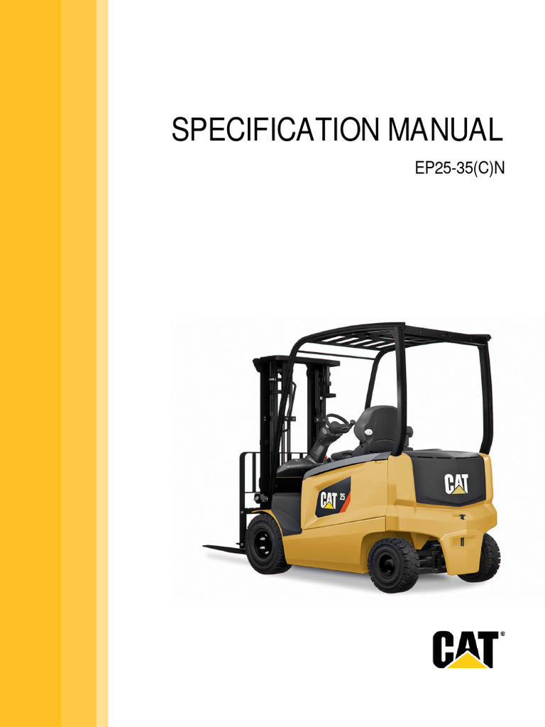 CAT EP25 35CN Specification Manual 0 | PDF
