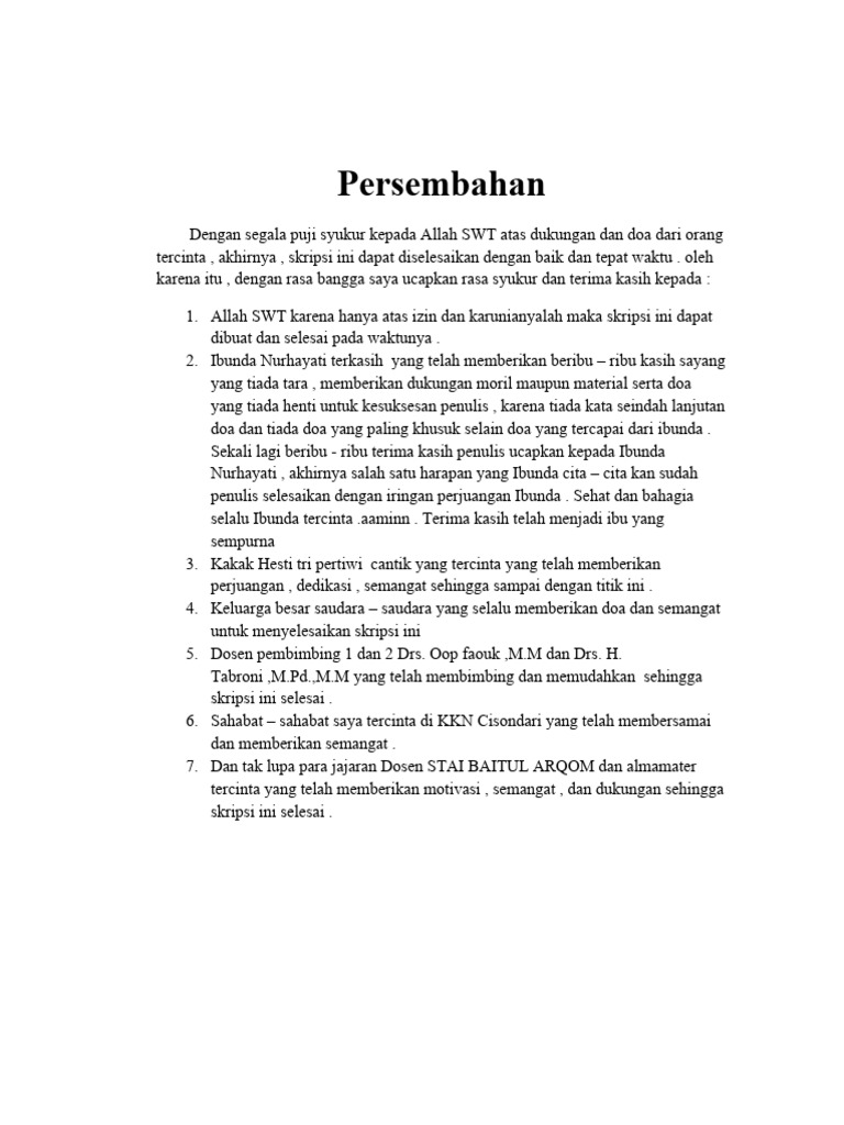 Persembahan Dan Motto | PDF | Agama & Spiritualitas