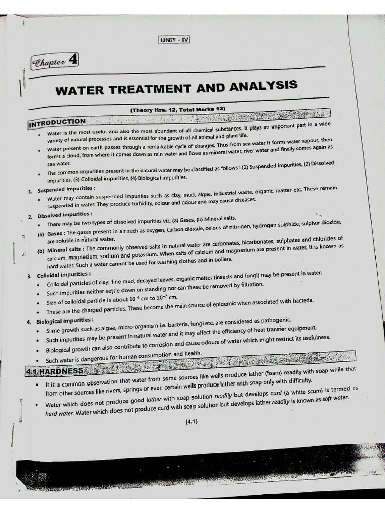 Water Treatment Chapter | PDF