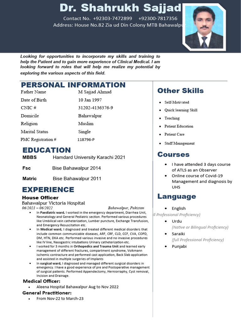 DR Shahruk Sajjad | PDF
