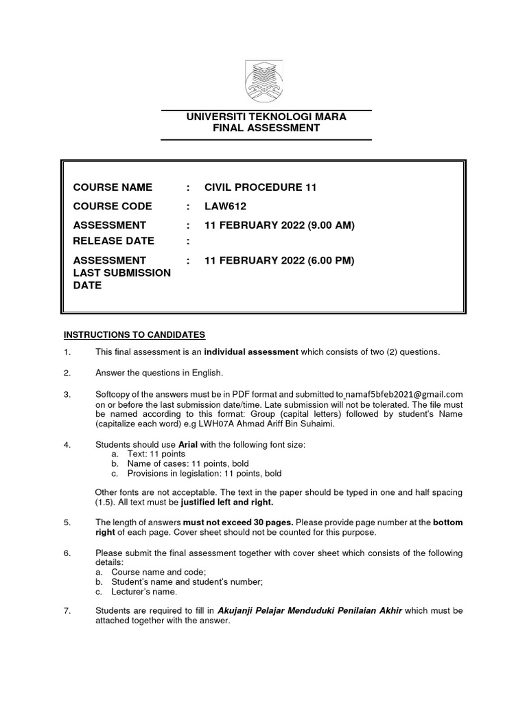 Faculty - Law - 2022 - Session 1 - Degree - Law612 | PDF | Lawsuit ... Faculty - Law - 2022 - Session 1 - Degree - Law612 | PDF | Lawsuit ...