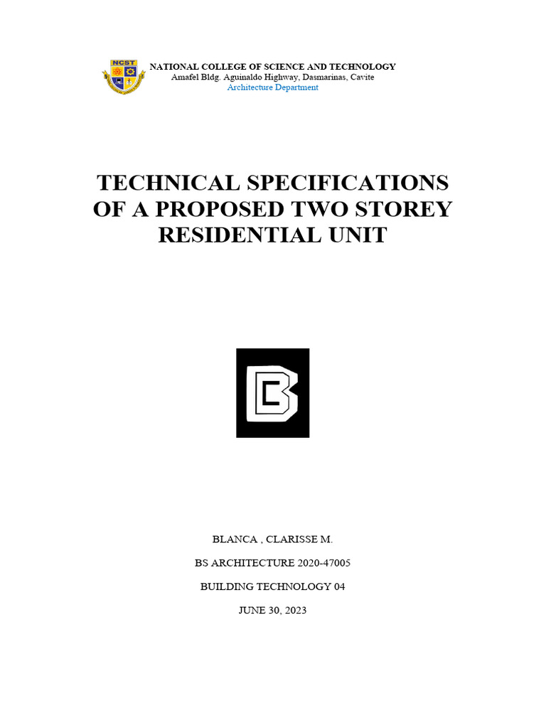 Bt4 Final Technical Specifications Compilation Pdf