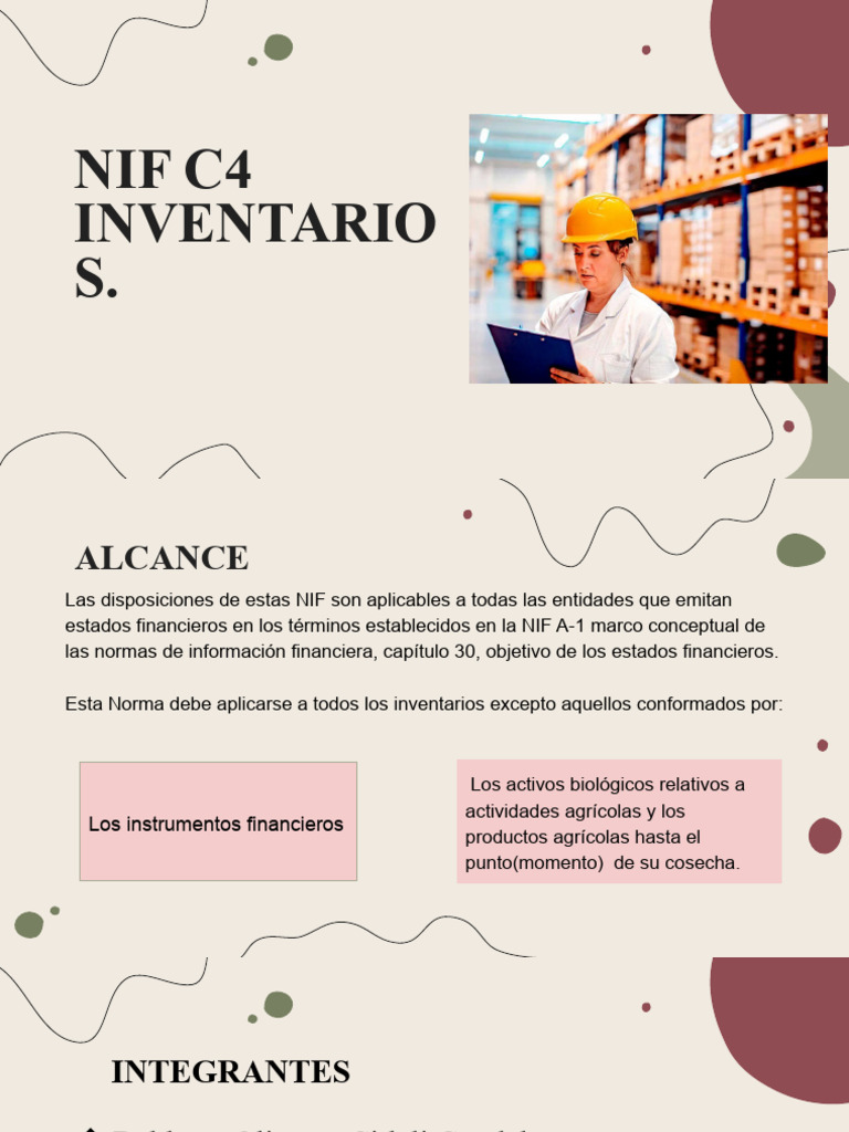 NIF C4 Inventarios | Descargar gratis PDF | Materia prima | Inventario