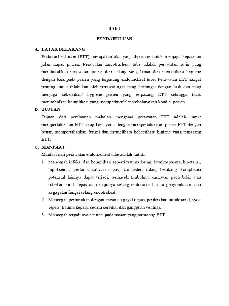 LPP Kasus Perawatan Ett | PDF