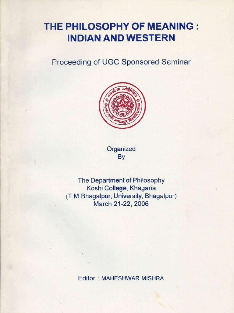 Philosphy of Meaning | PDF