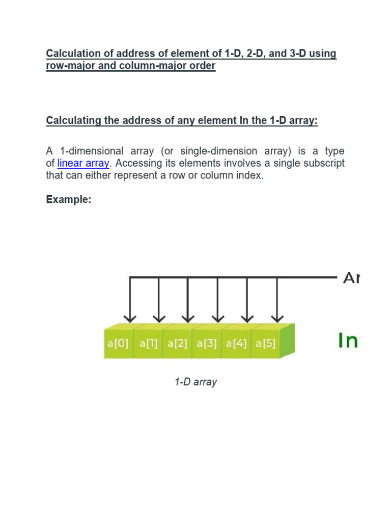 Derivation Of Index Formulae For 1 D 2 D 3 D Pdf