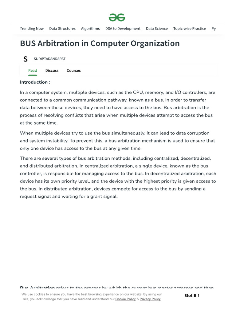 Bus Arbitration | PDF