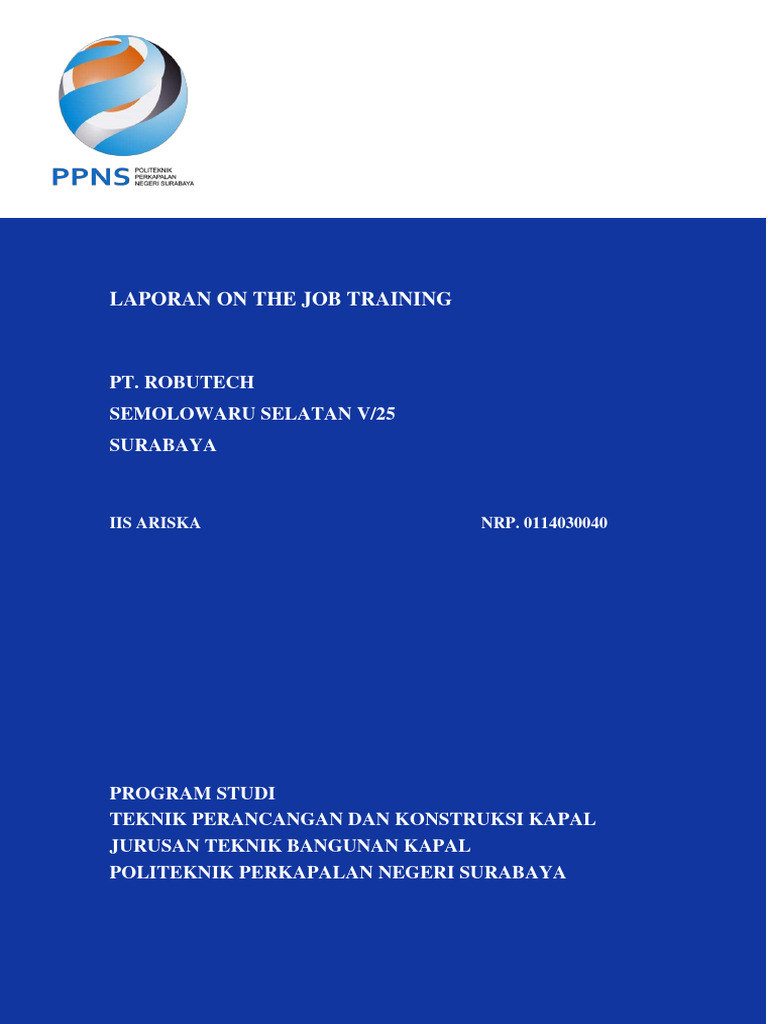 Laporan On The Job Training | PDF