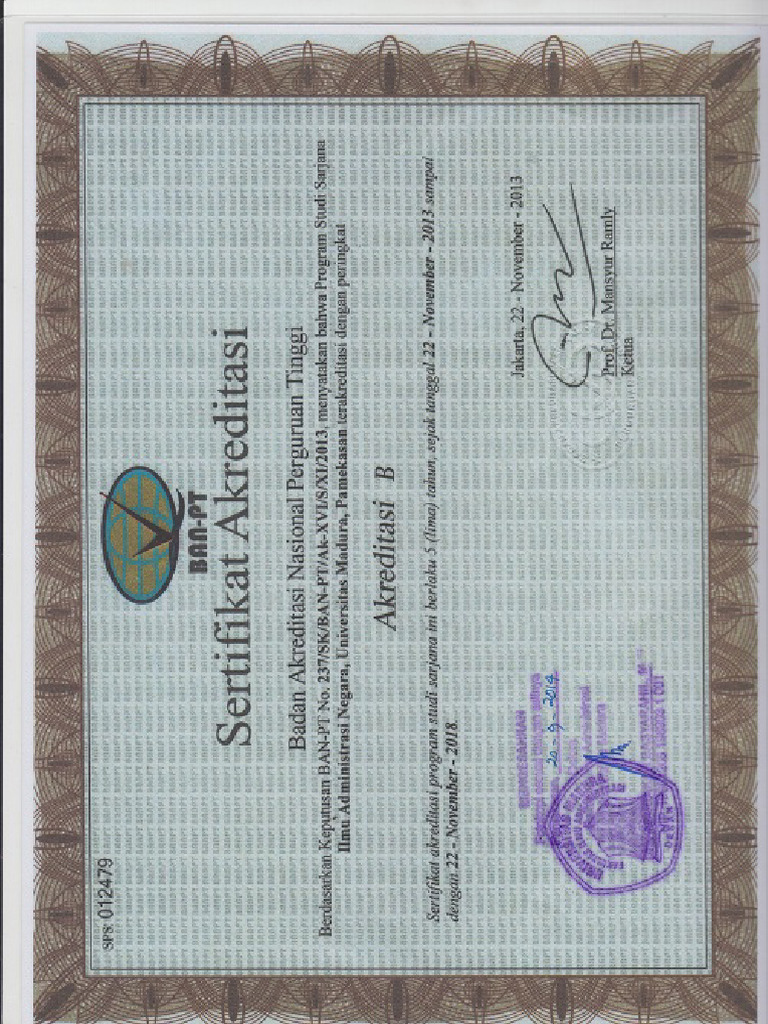 Akreditasi BAN PT s1 | PDF