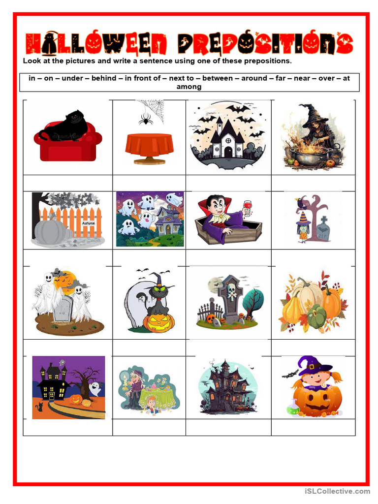 Halloween - Prepositions | PDF