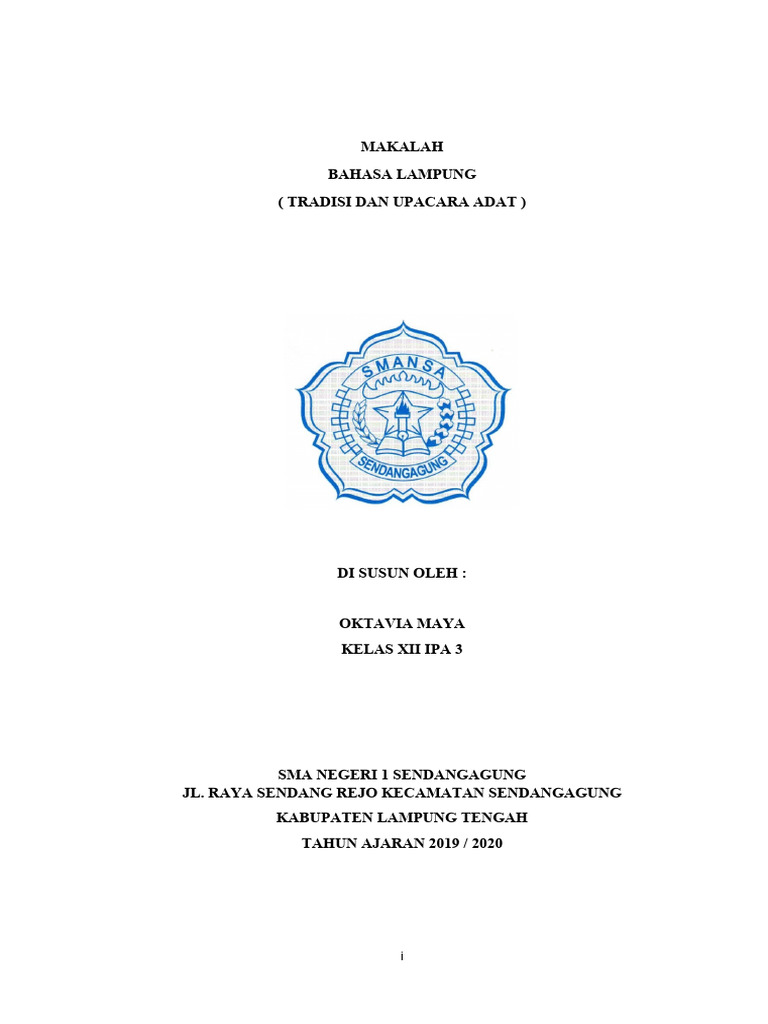 Tradisi Upacara Adat Suku Lampung | PDF