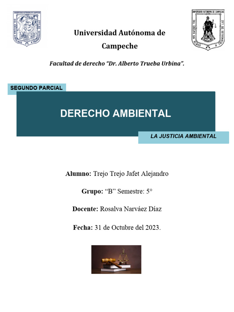 Trejo Trejo Jafet Alejandro - Justicia Ambiental. | PDF