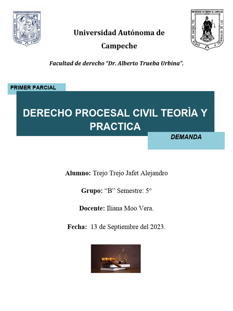 Trejo Trejo Jafet Alejandro - Demanda | PDF