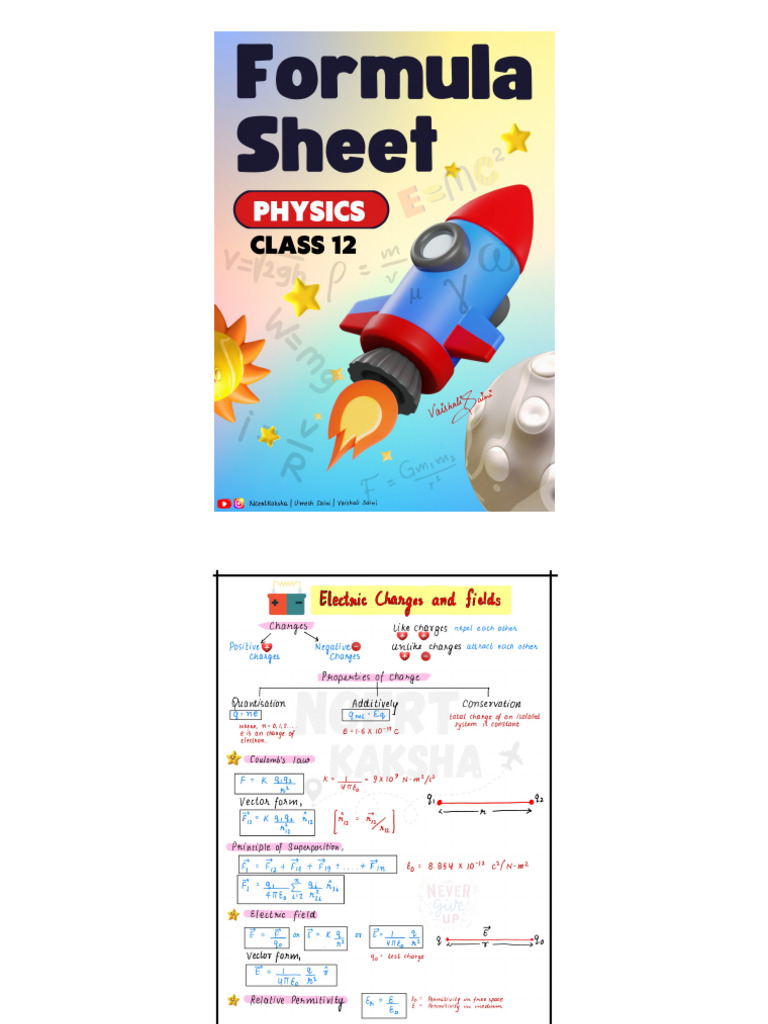 Formula Sheet | PDF