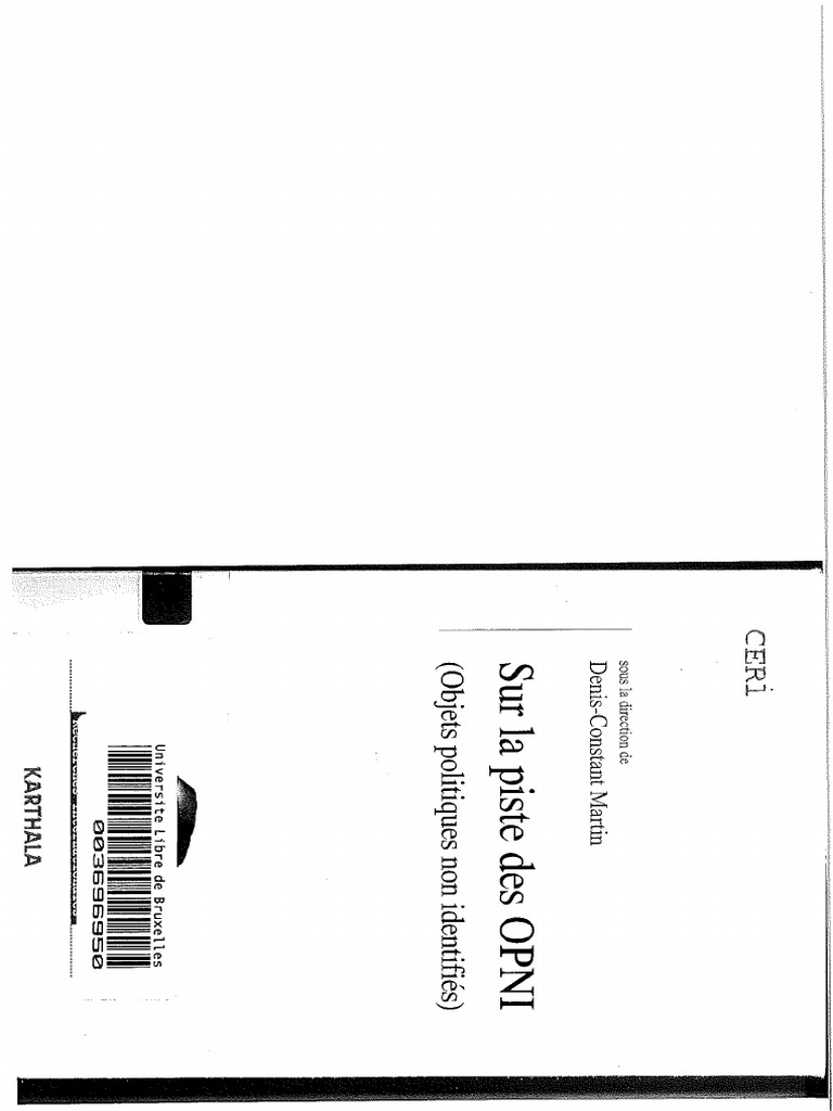 Sur La Piste Des OPNI | PDF