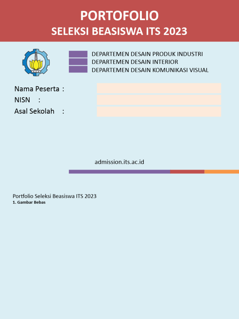 Template Unggah Portofolio Seleksi Beasiswa 2023 | PDF