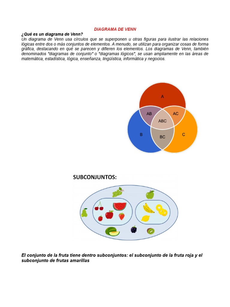 Diagrama de Venn | PDF