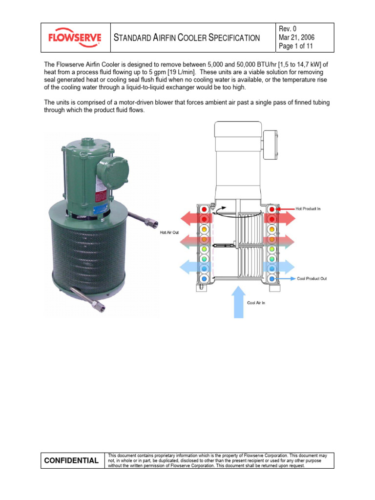 Airfin Cooler Specification Overview | PDF | Pipe (Fluid Conveyance ...
