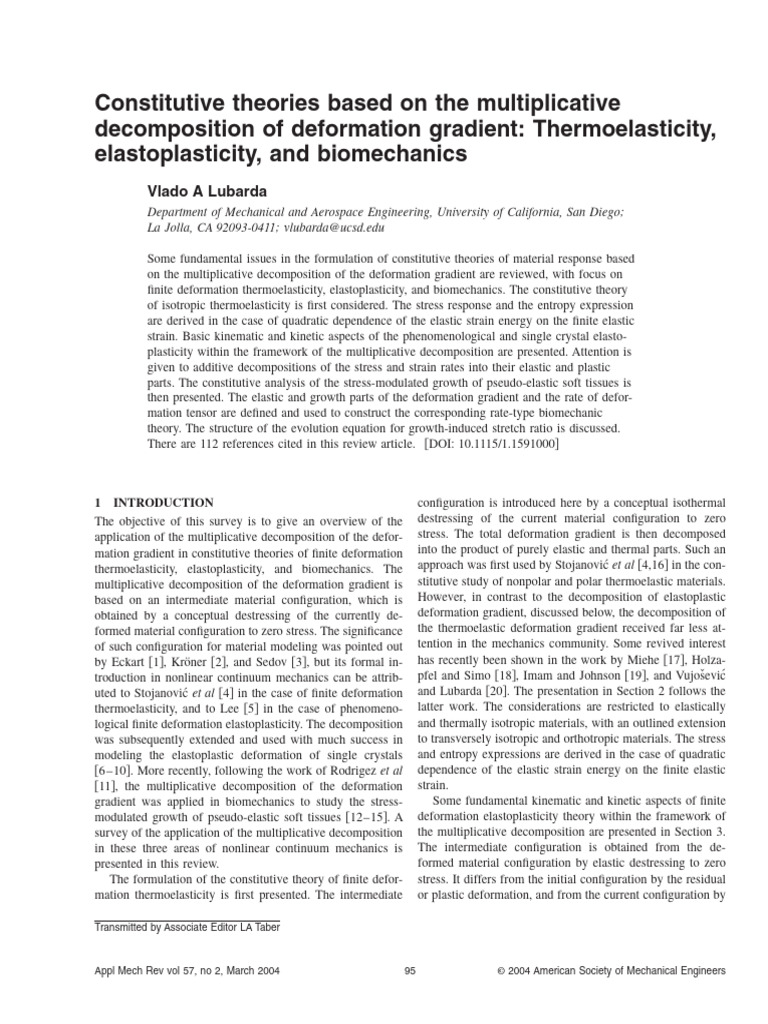 Lubarda - Constitutive Theories Based On The Multiplicative ...