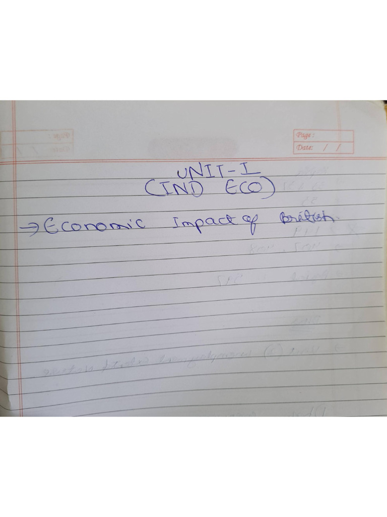 Unit 1 IND ECO | PDF