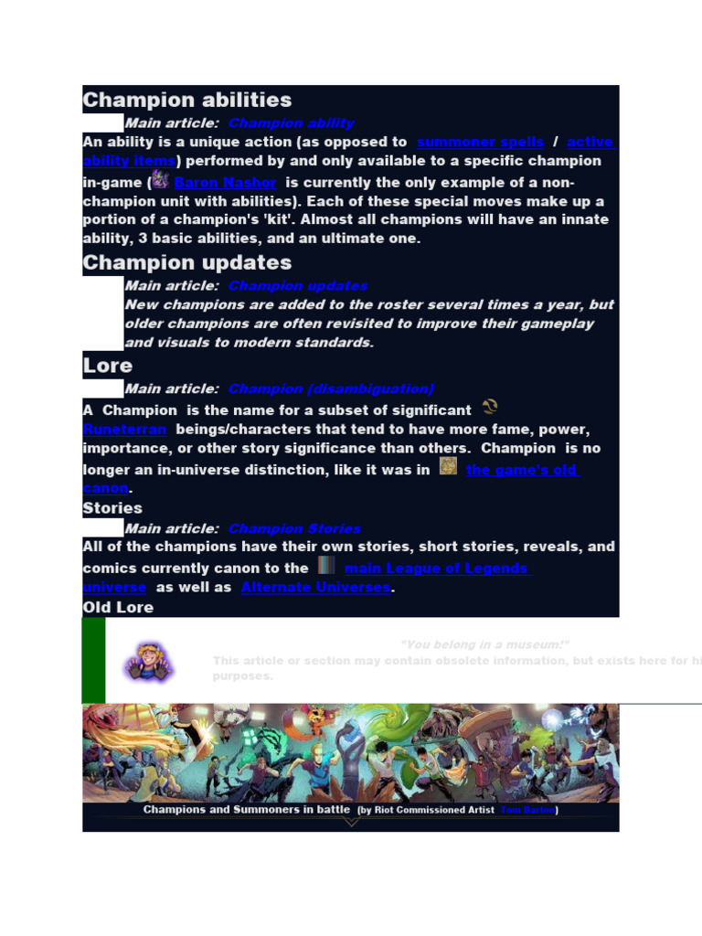 League of Champions | PDF