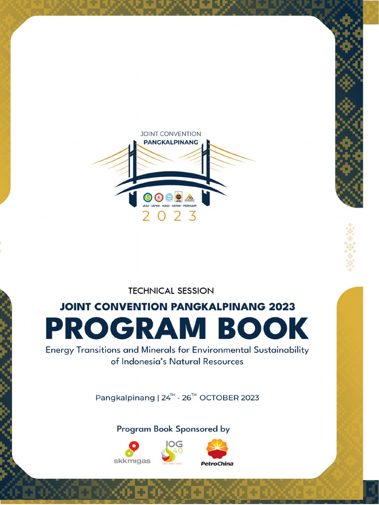 JCP 2023 - Program Book - Technical Session | PDF