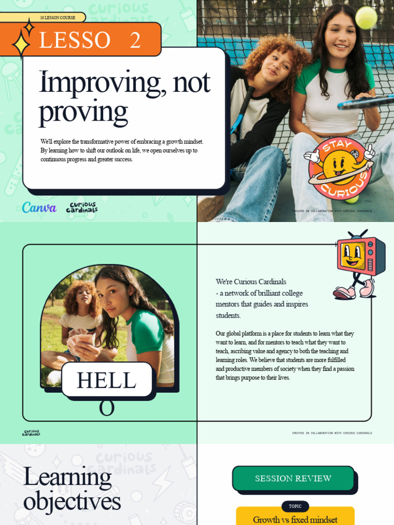 Silent Superpowers - Lesson 2 - Improving, Not Proving | PDF | Mindset | Psychology