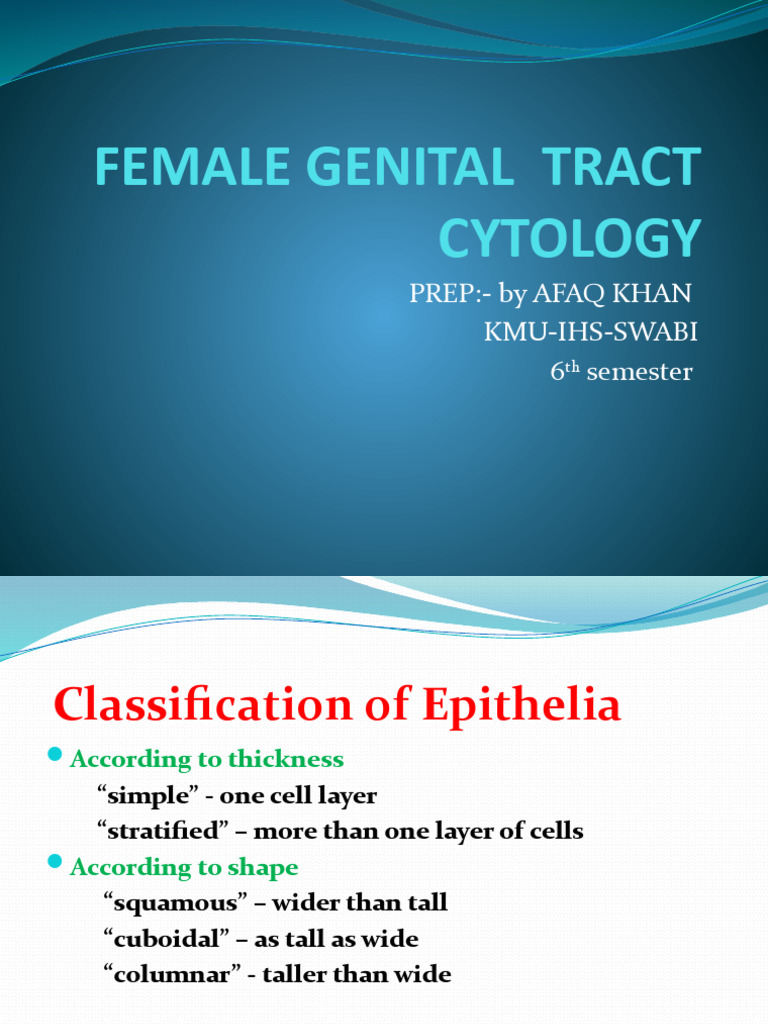 Female Genital Tract Cytology Pdf