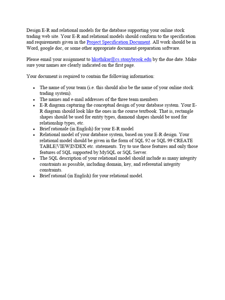 305 Project Part 1-1 | PDF