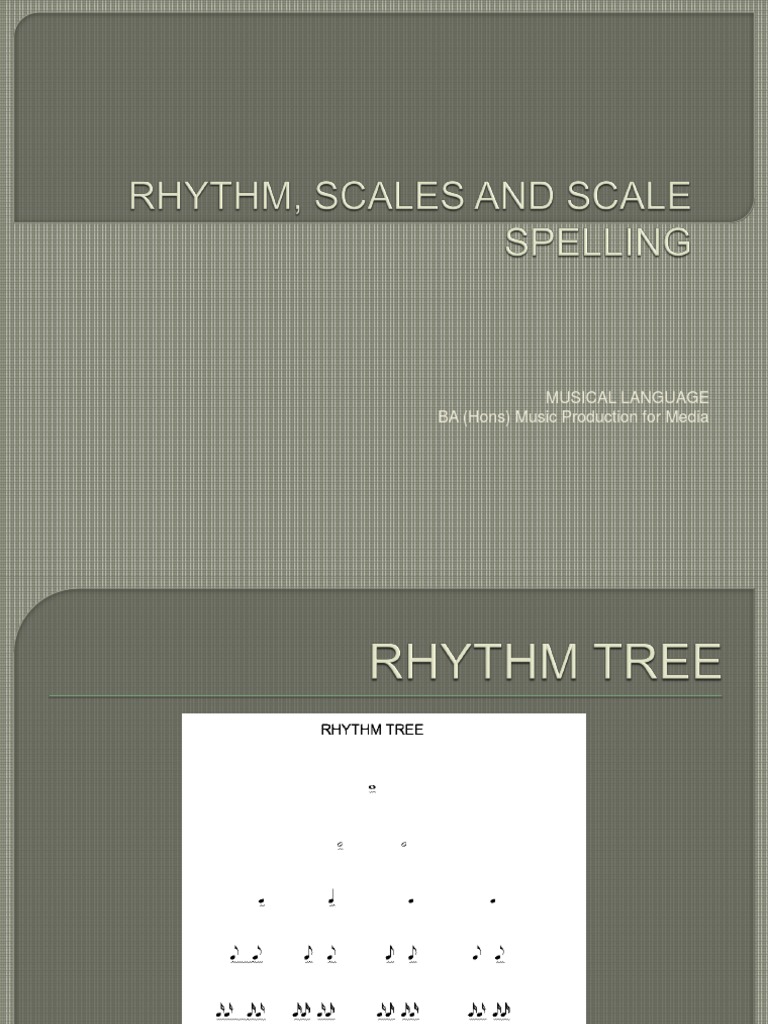 L2 Rhythm and Scale Spelling | PDF