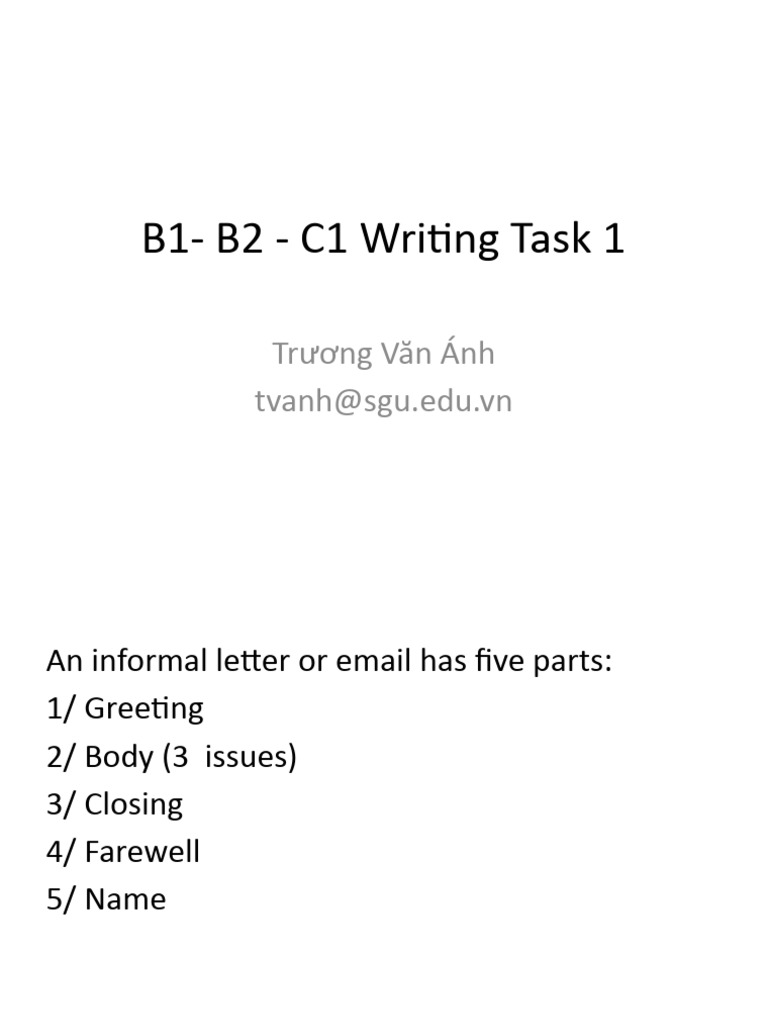 Informal Email Writing Guide | PDF