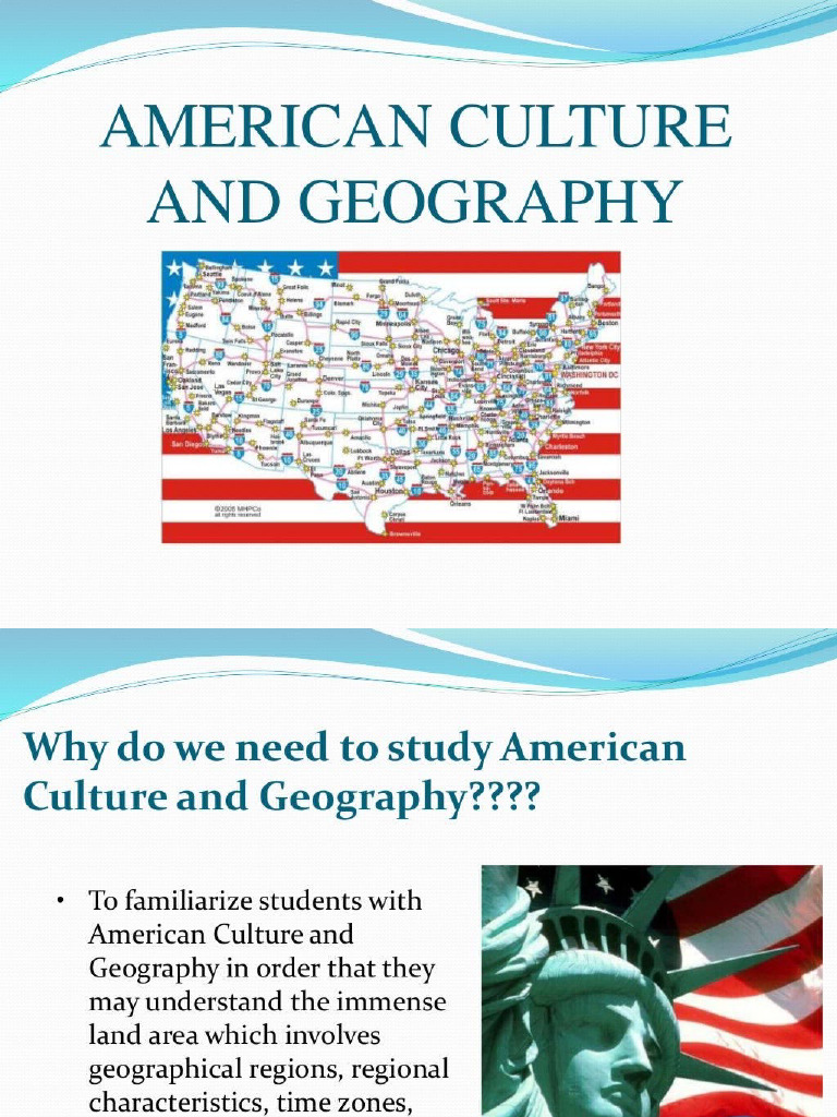 American Culture and Geography 4 | PDF