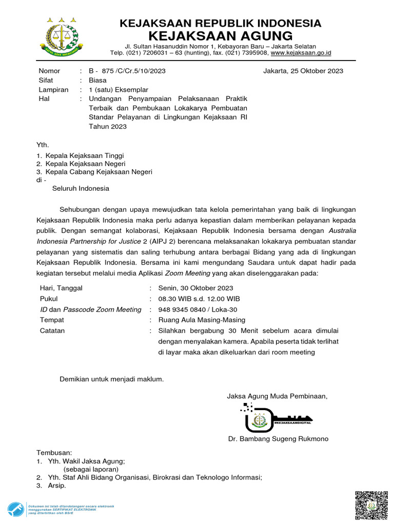 ESIGN 875 Surat Undangan Lokakarya Pembuatan Standar Pelayanan Di ...
