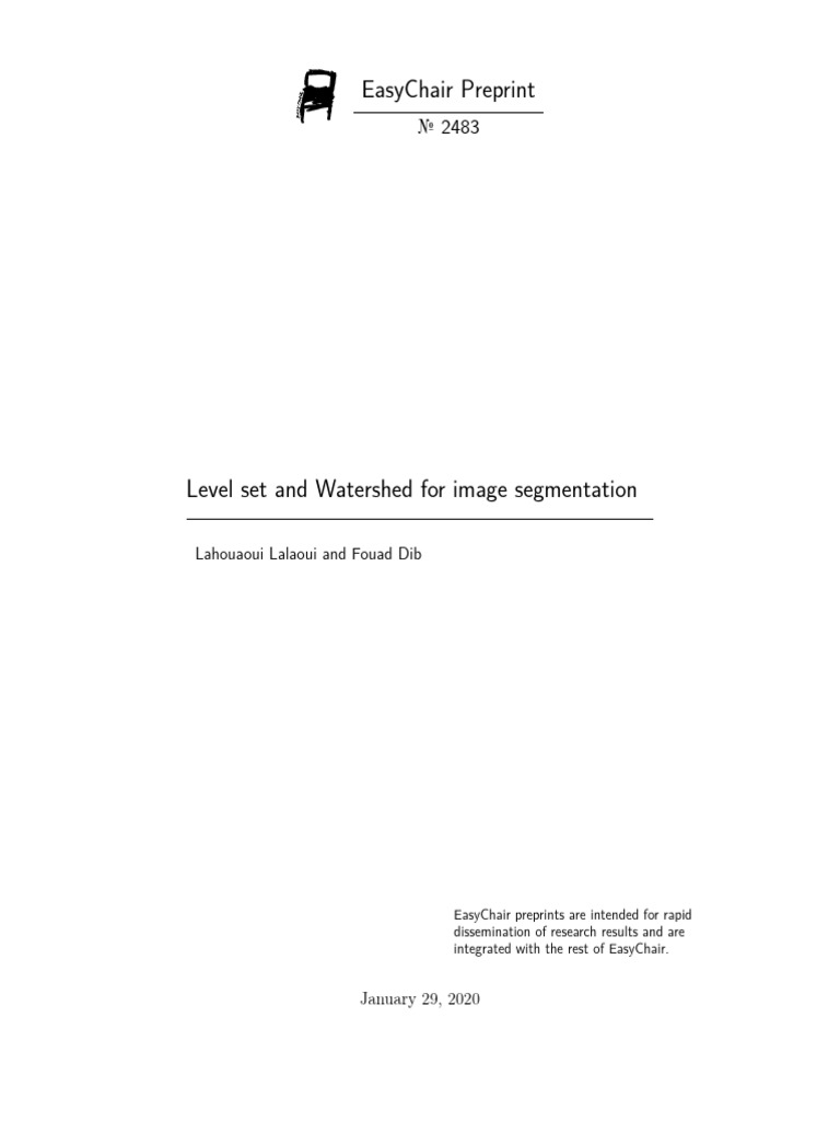 EasyChair Preprint 2483 | PDF