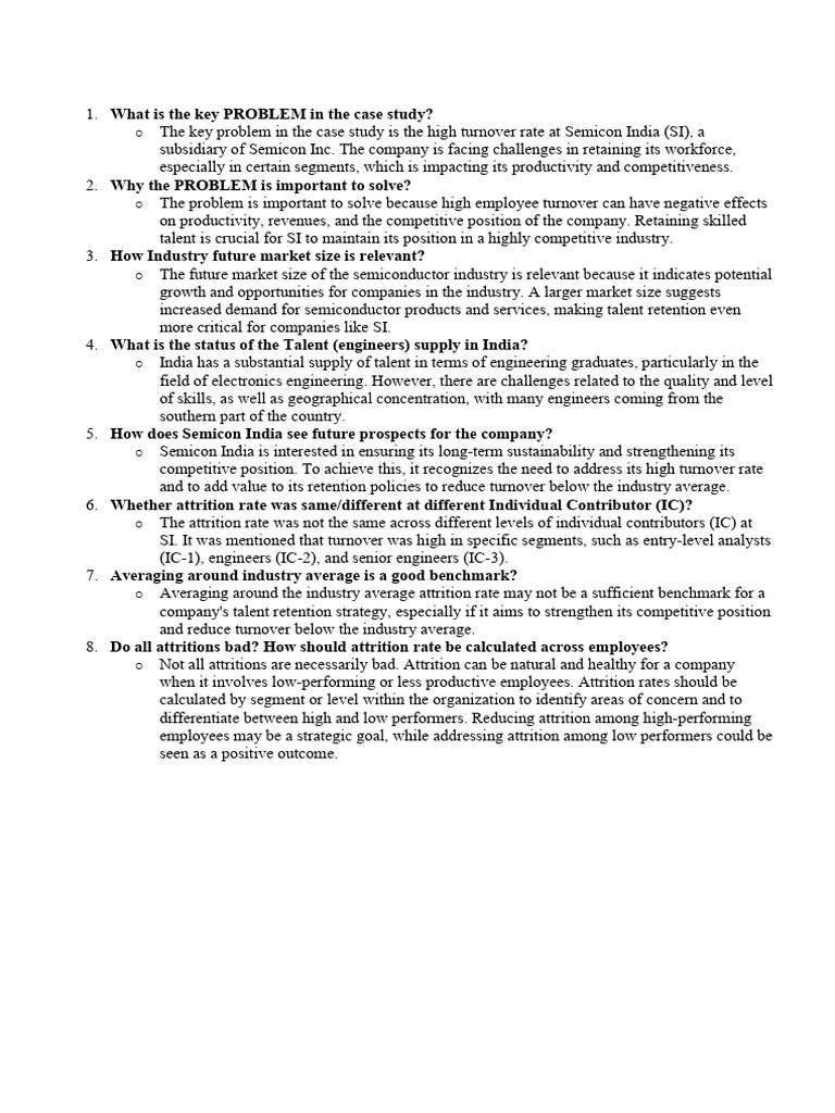 Simicon | PDF | Employee Retention | Turnover (Employment)