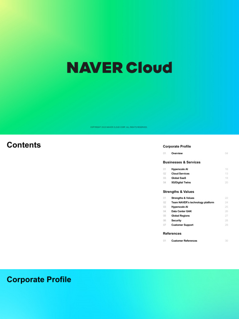NAVER Cloud Company Profile US | PDF | Cloud Computing | Software As A Service