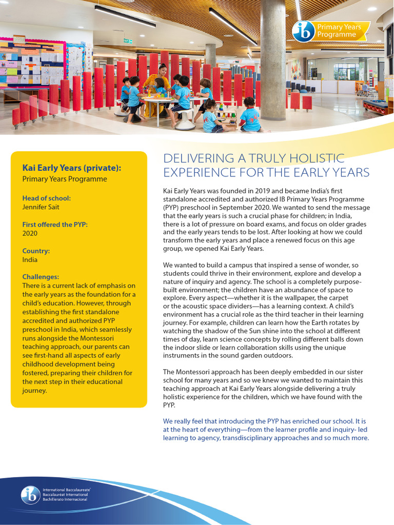 PYP IN Kai Early Years 2021 | PDF