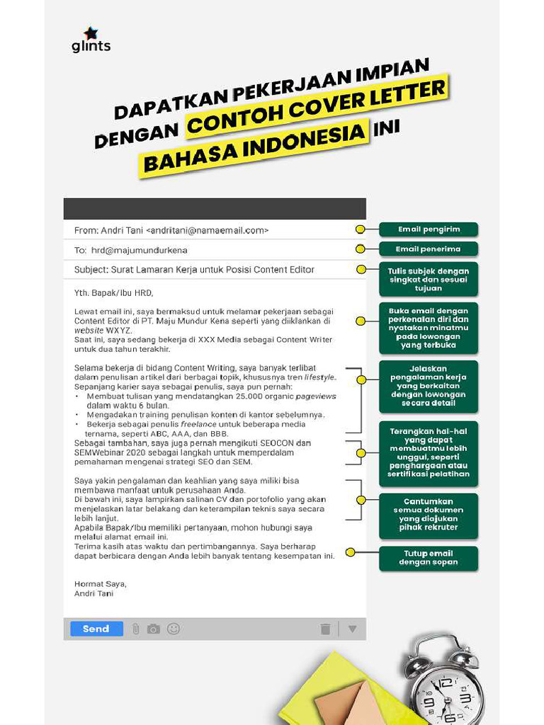 Contoh Cover Letter Bahasa Indonesia | PDF