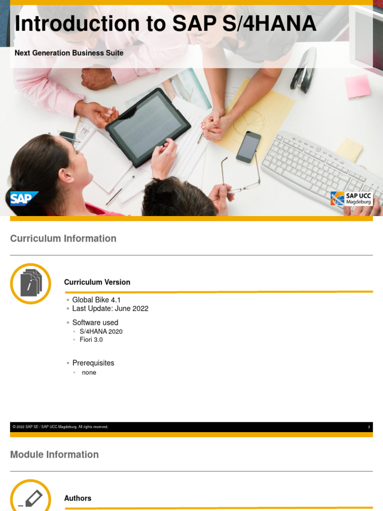 Introduction to SAP S/4HANA Overview | PDF | Enterprise Resource ...