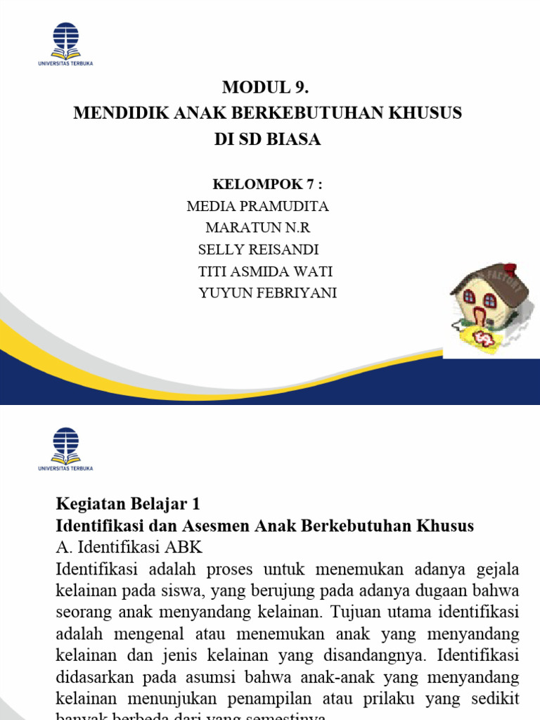 MODUL 9 Kelompok 7 ABK Final | PDF