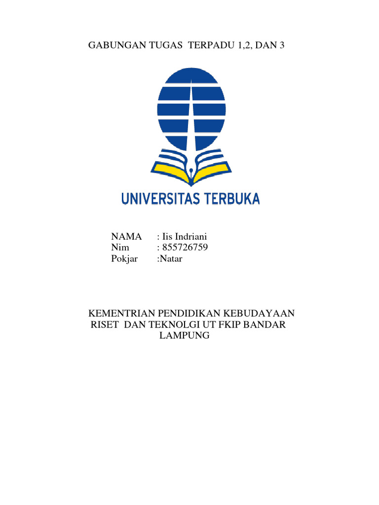 Gabungan Dari Tugas 123 Terpadu Iis Indriani | PDF