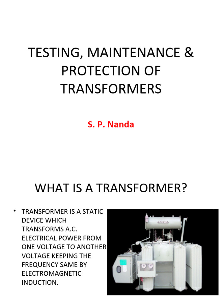 Transformer Testing Pdf Transformer Voltage