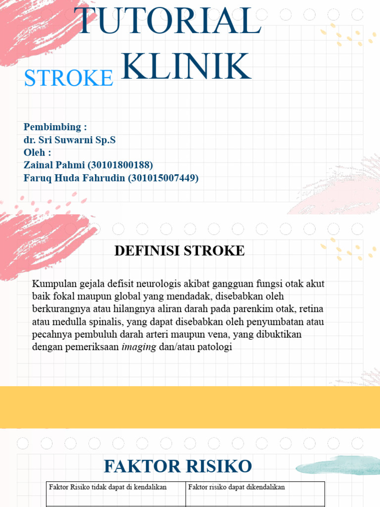 Tutorial Klinik Zainal Pahmi Dan Faruq | PDF