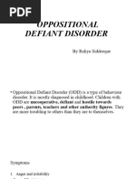 Oppositional Defiant Disorder Rating Scale - Preliminary Evidence of ...