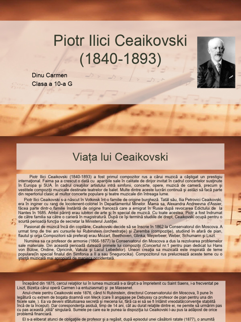 Piotr Ilici Ceaikovski | PDF