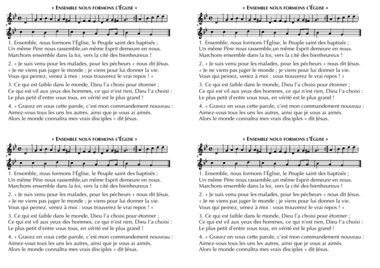 Ensemble, nous formons l'Église | PDF | Baptisme | Jésus